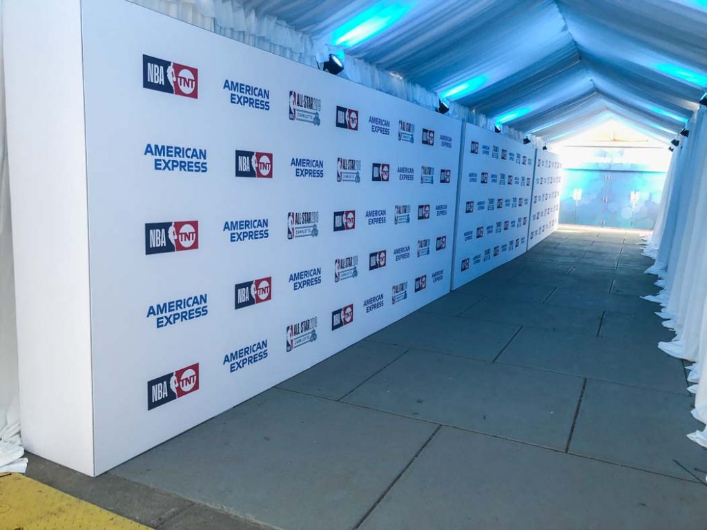 NBA All Star Red Carpet Backdrop - SEG Systems Portfolio