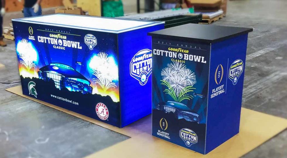 Cotton Bowl Podiums - SEG Systems